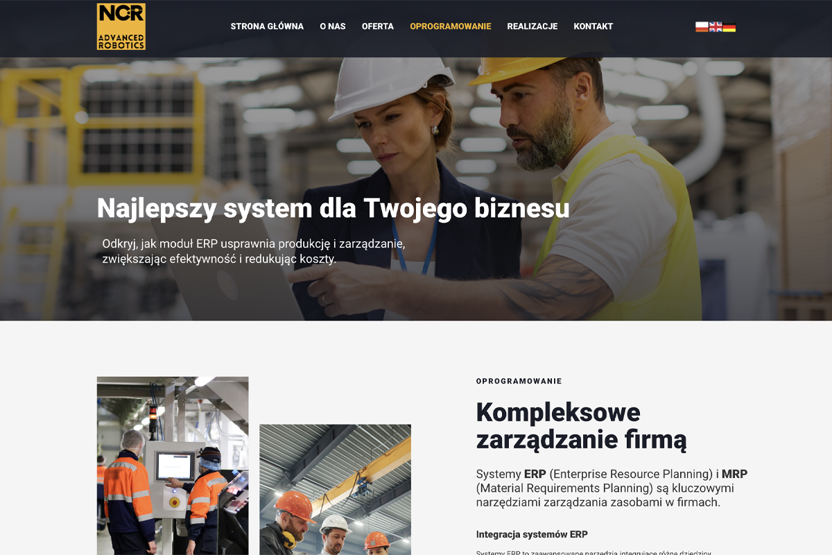 NCR ADVANCED ROBOTICS - Software