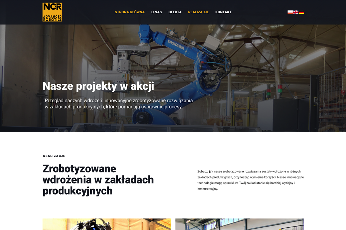 NCR ADVANCED ROBOTICS - Realizacje