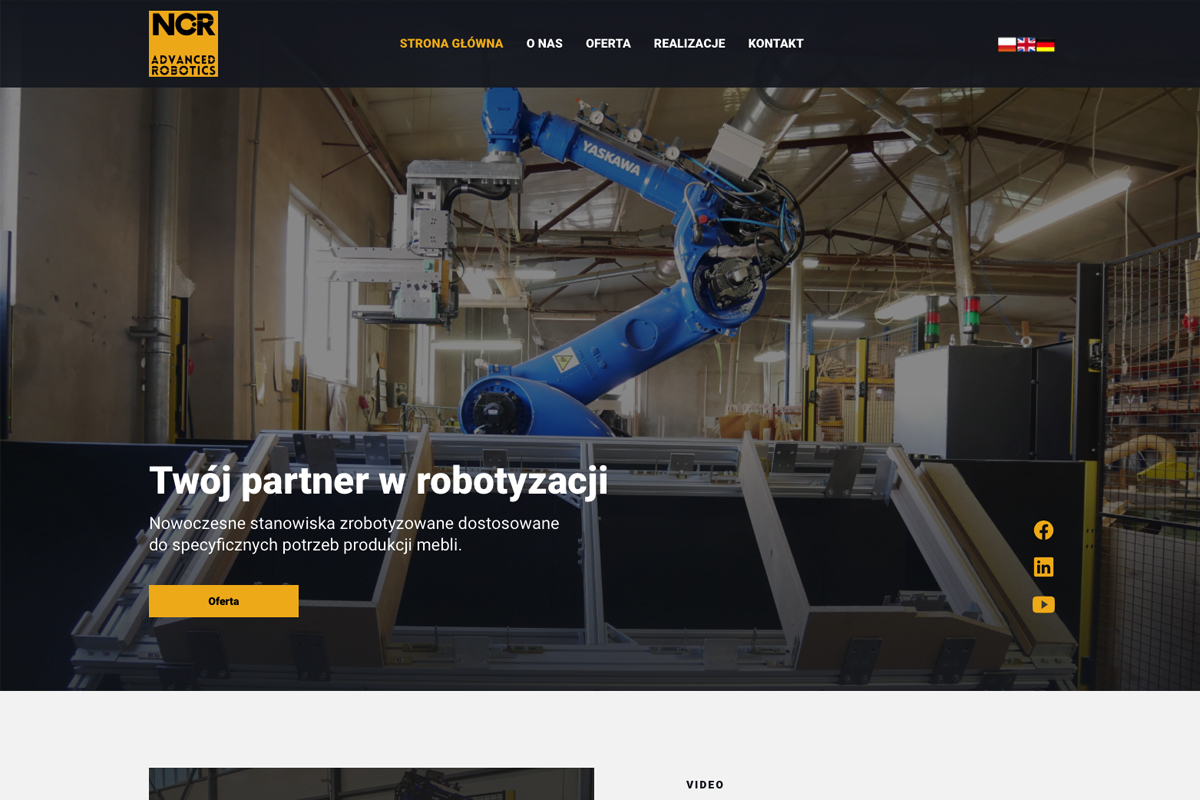 NCR ADVANCED ROBOTICS - Main page